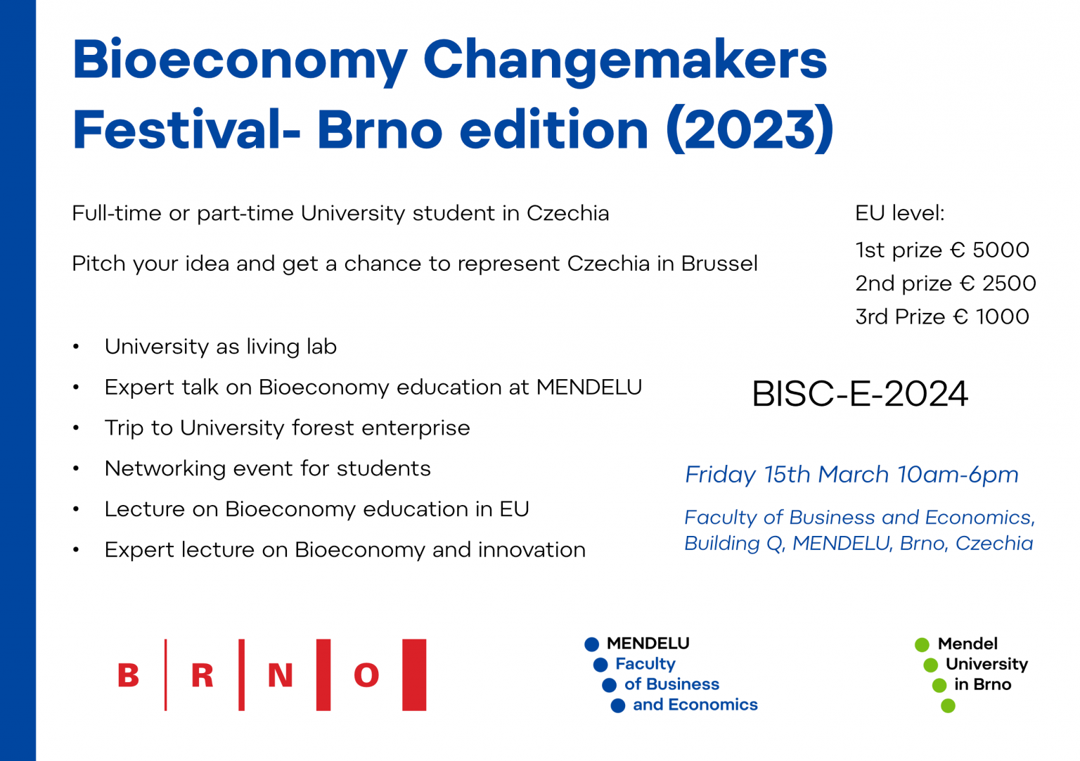 Bioeconomy Changemakers Festival - Brno Edice